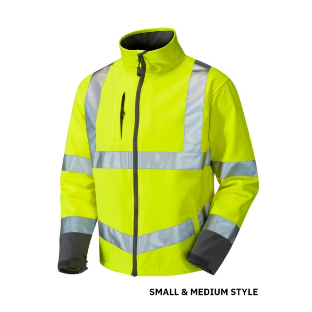 ISO 20471 Class 3 Softshell Jacket Yellow EcoViz